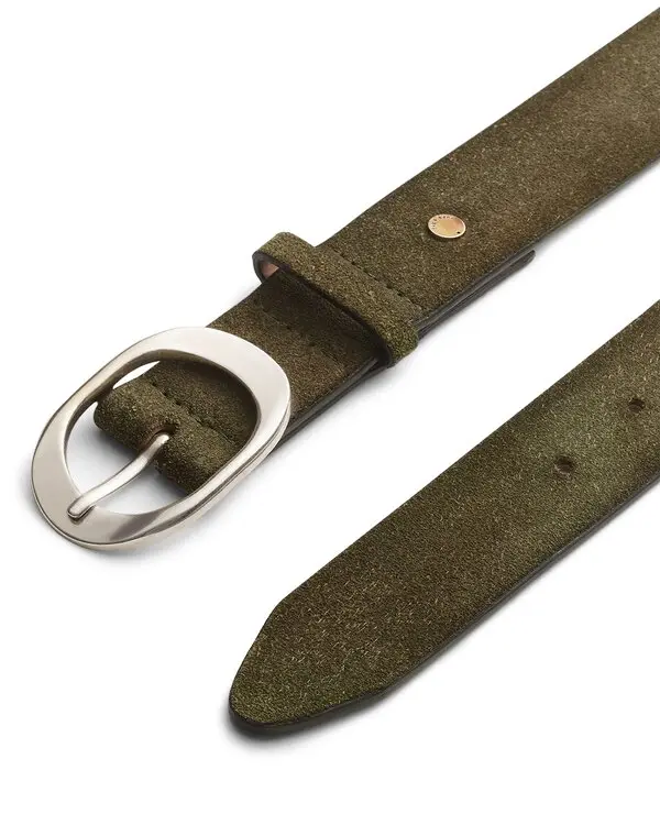 Rag & Bone Vera Leather Belt - Olive