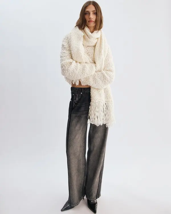 Rag & Bone Luisa Scarf Long Sleeve Sweater