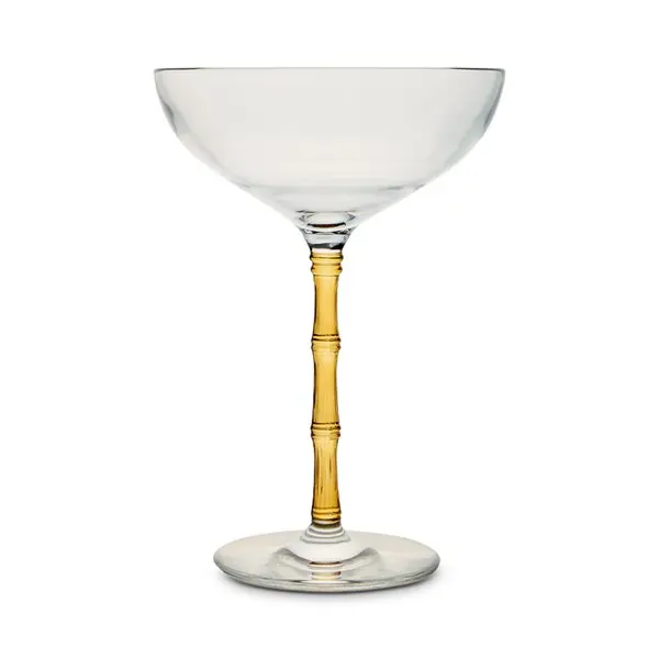 La DoubleJ Bamboo Coupe Glass, Set Of 2