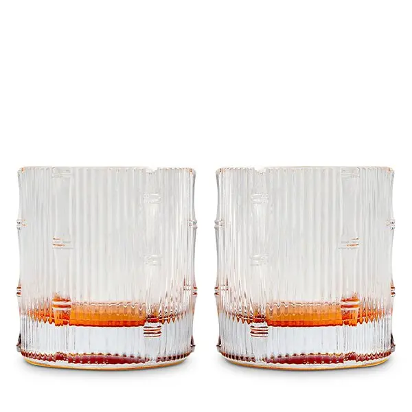 La DoubleJ Bamboo Highball Glass, Set Of 2 - Solid