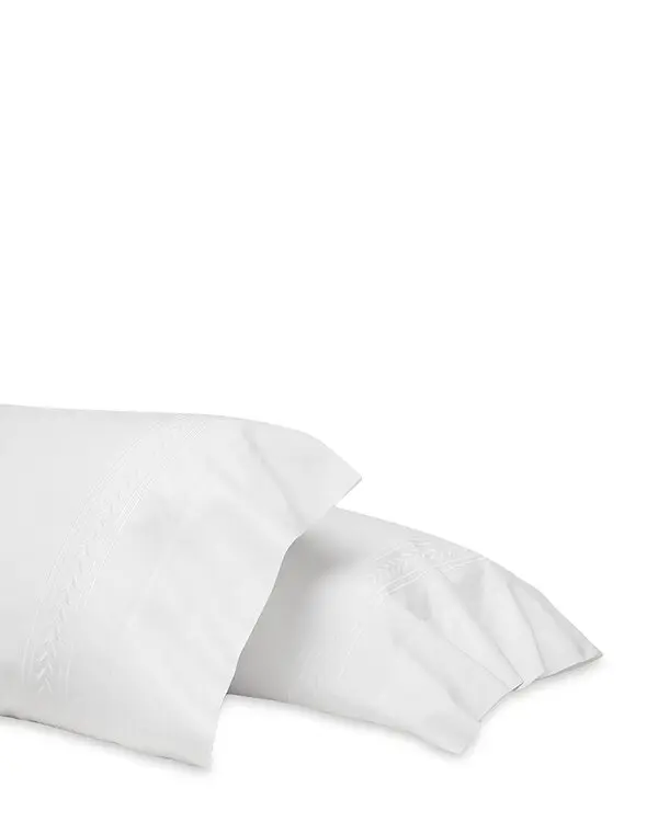 PRATESI Impero Standard Pillowcase - White/white