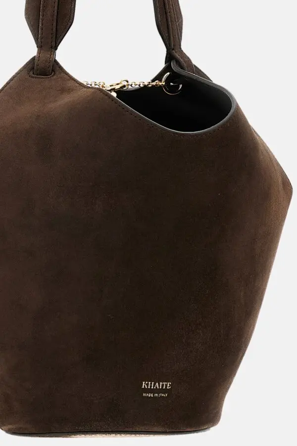 Khaite Lotus Mini Tote - Marrone