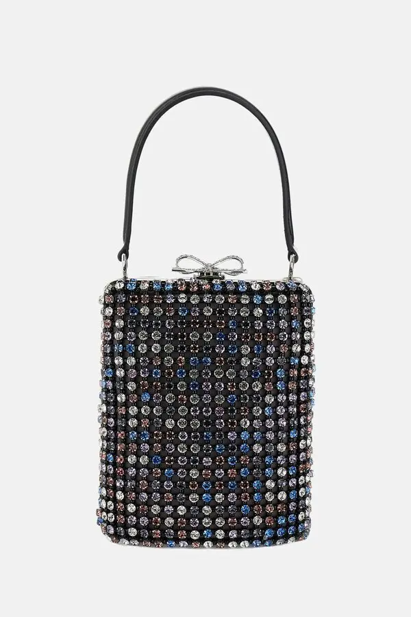 SELF-PORTRAIT Mini Crystal Clutch - Multicolor