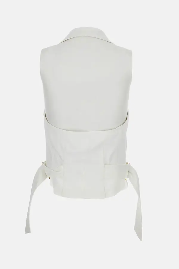 Elisabetta Franchi Double-breasted Vest - Bianco