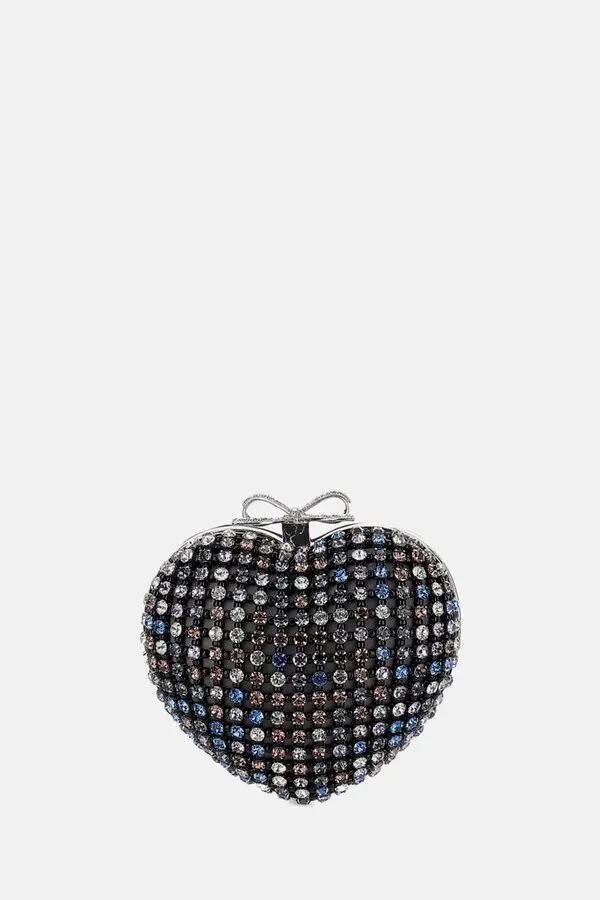 SELF-PORTRAIT Heart-shaped Multicrystal Pochette - Multicolor