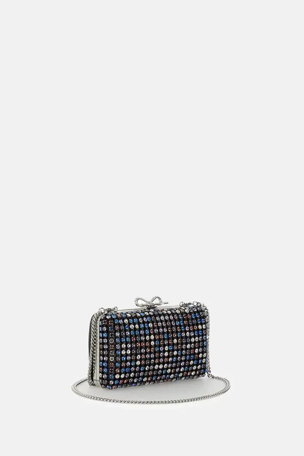SELF-PORTRAIT Crystal Embellished Pochette - Multicolor