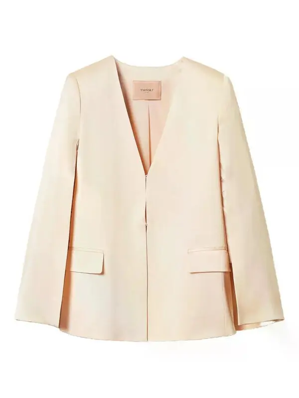 TWINSET Cape-detail Satin Blazer
