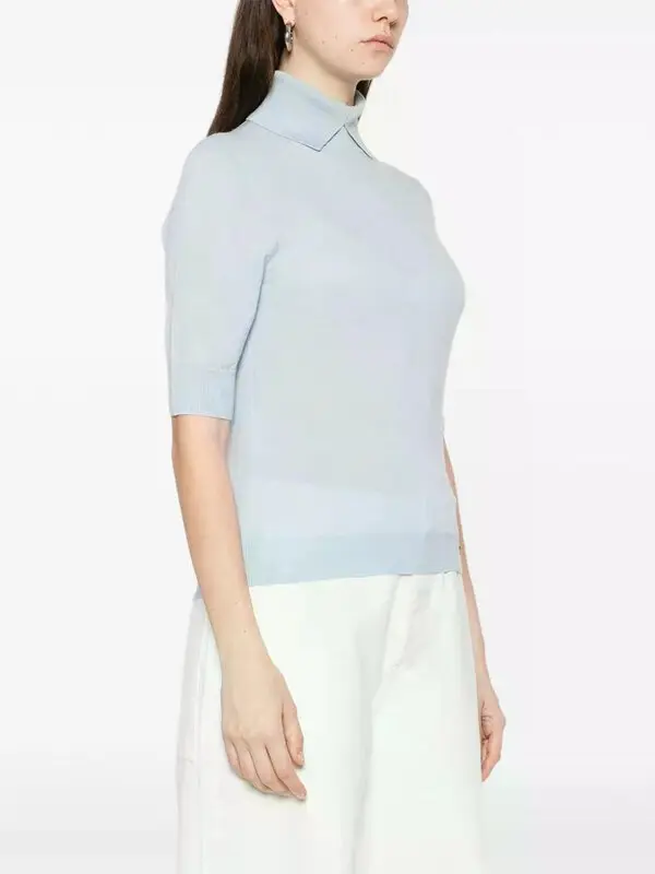 HERSKIND Collared Knit T-shirt