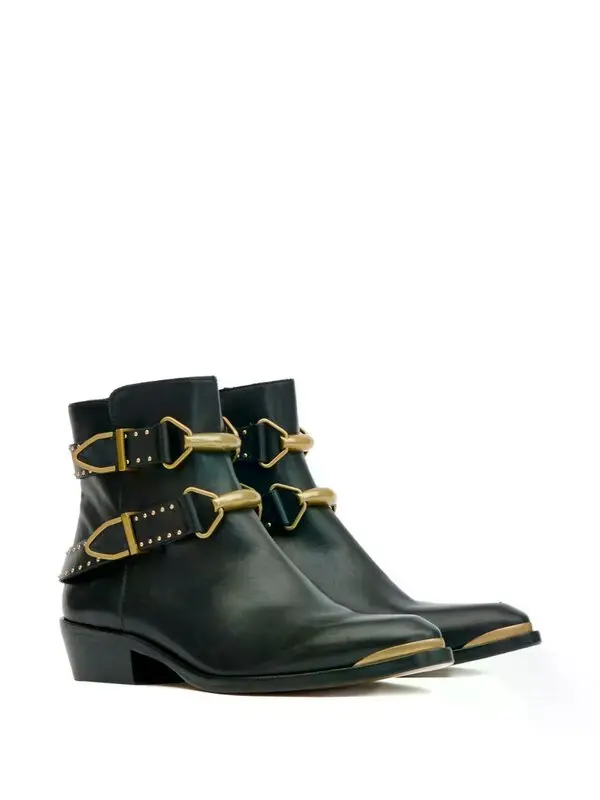 Isabel Marant Étoile 35mm Zalya Studded Boots - Black