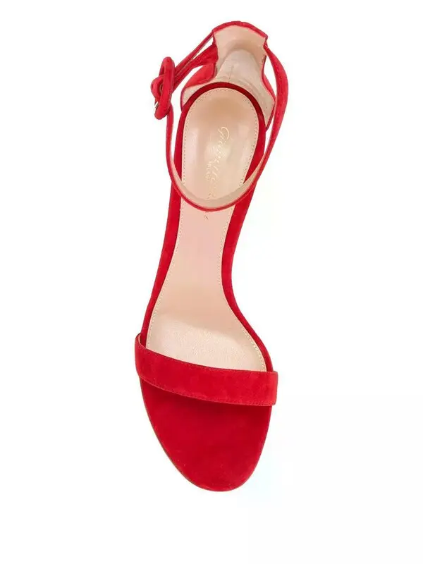 GIANVITO ROSSI Portofino Heeled Sandals - Red