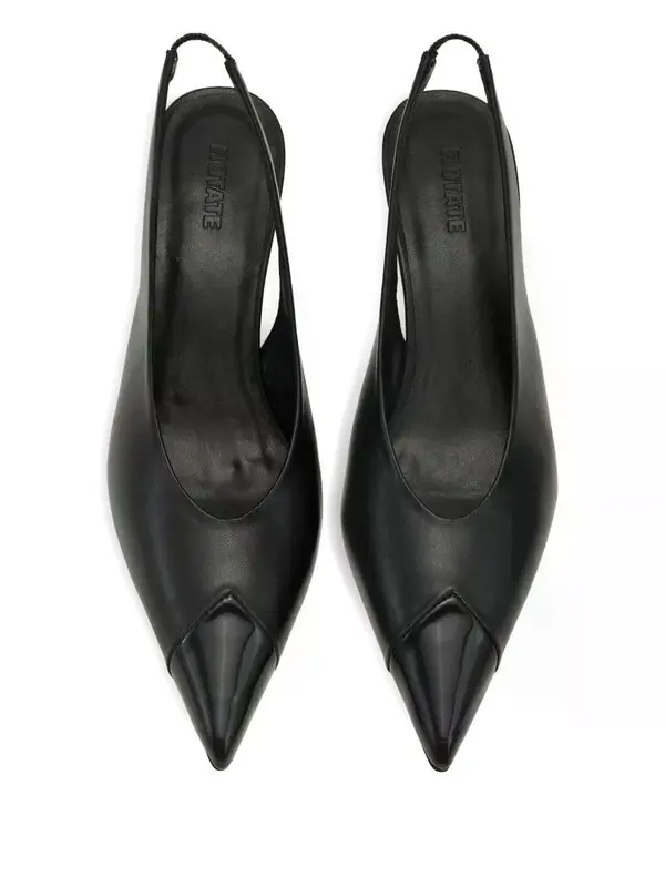 ROTATE BY BIRGER CHRISTENSEN Leather Slingback Pumps - Black