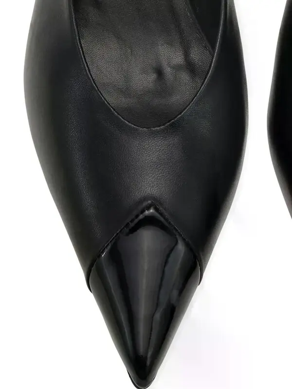 ROTATE BY BIRGER CHRISTENSEN Leather Slingback Pumps - Black