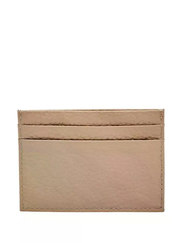 AIGNER Leather Card Holder - Neutrals