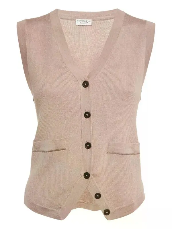 Brunello Cucinelli Ribbed-knit Vest