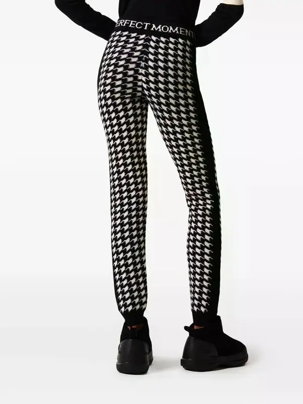 Perfect Moment Houndstooth Logo-waistband Pants