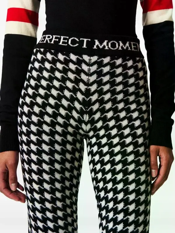 Perfect Moment Houndstooth Logo-waistband Pants