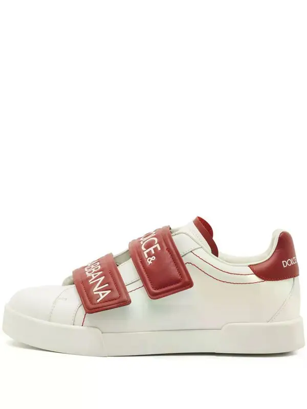 Dolce & Gabbana Leather Logo-strap Sneakers