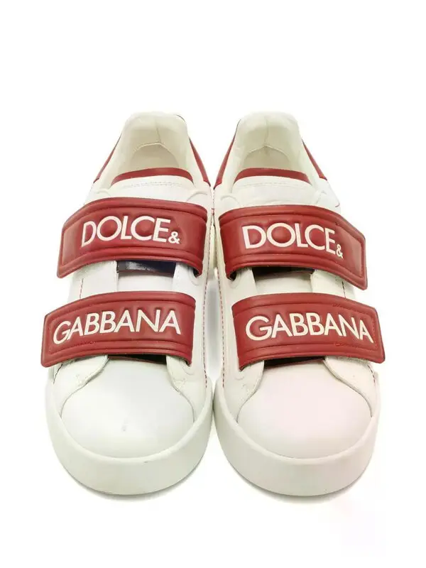 Dolce & Gabbana Leather Logo-strap Sneakers