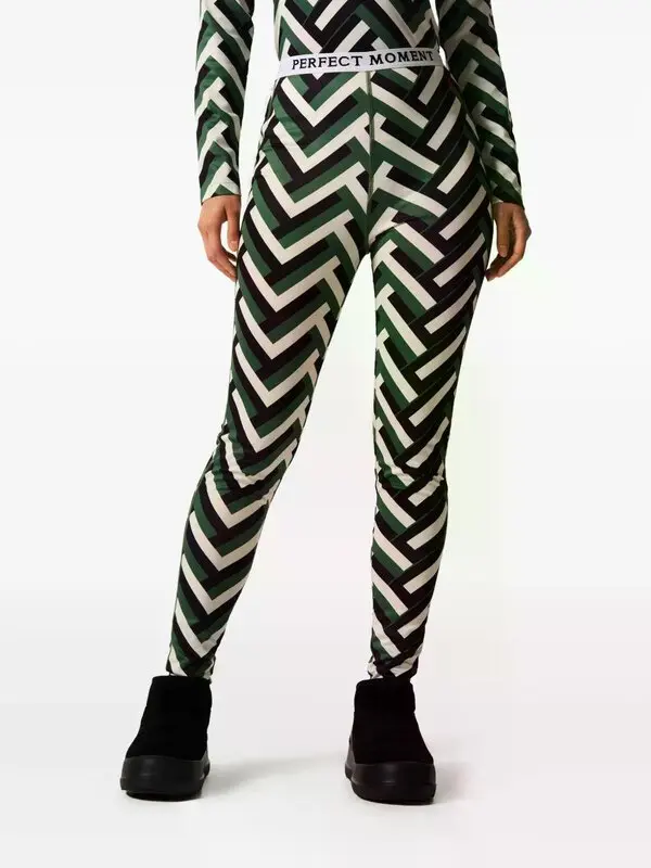 Perfect Moment Base Layer Leggings - Green