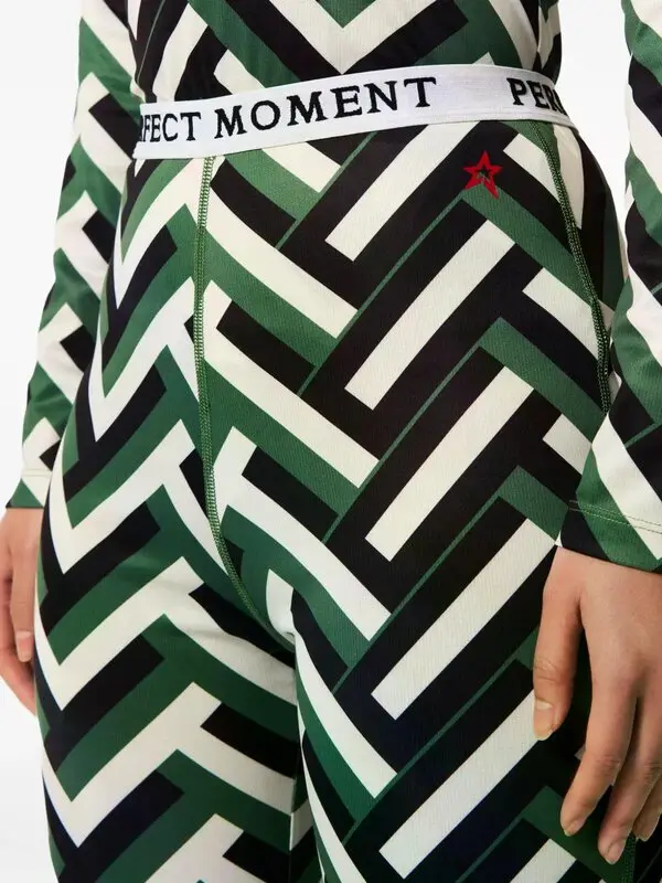 Perfect Moment Base Layer Leggings - Green