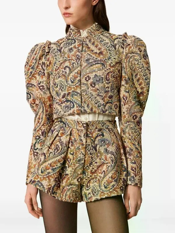 TWINSET Paisley Puff-sleeve Jacket