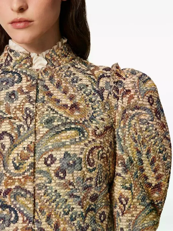TWINSET Paisley Puff-sleeve Jacket