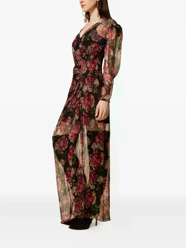 TWINSET Floral Print Maxi Dress