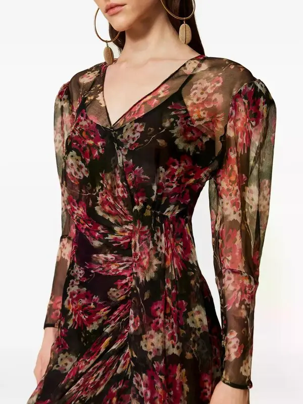 TWINSET Floral Print Maxi Dress