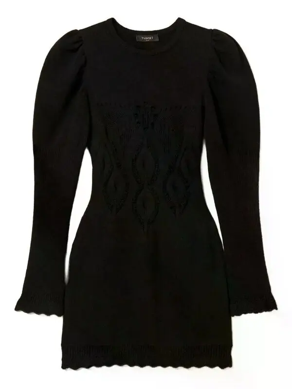 TWINSET Crochet-knit Mini Dress