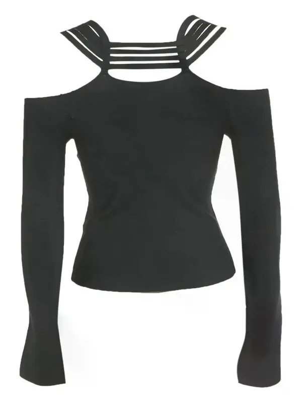 Simkhai Ribbed Knit Shoulder-cutout Top