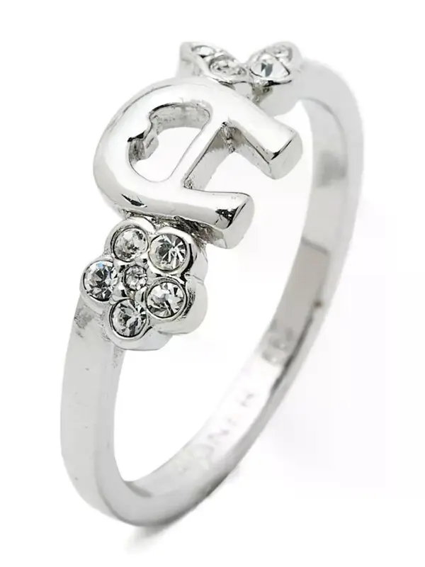 AIGNER Crystal Logo Ring