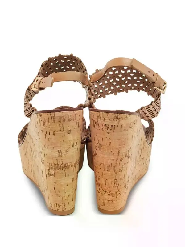 Tory Burch Daisy Leather Wedge Heel Sandals