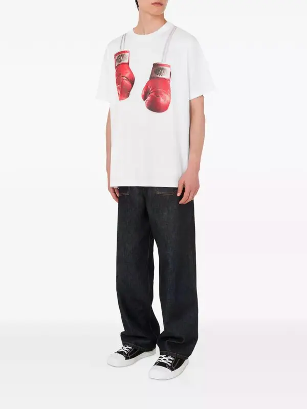 Moschino Boxing-gloves Print T-shirt