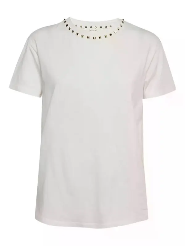 Valentino Garavani Rockstud-neckline T-shirt