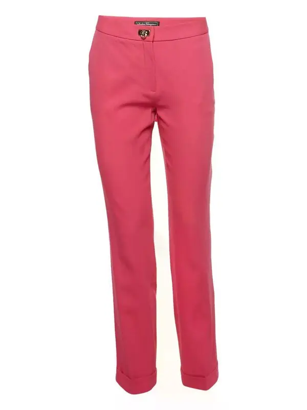 FERRAGAMO Wool Buckle Trousers