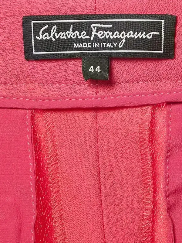 FERRAGAMO Wool Buckle Trousers