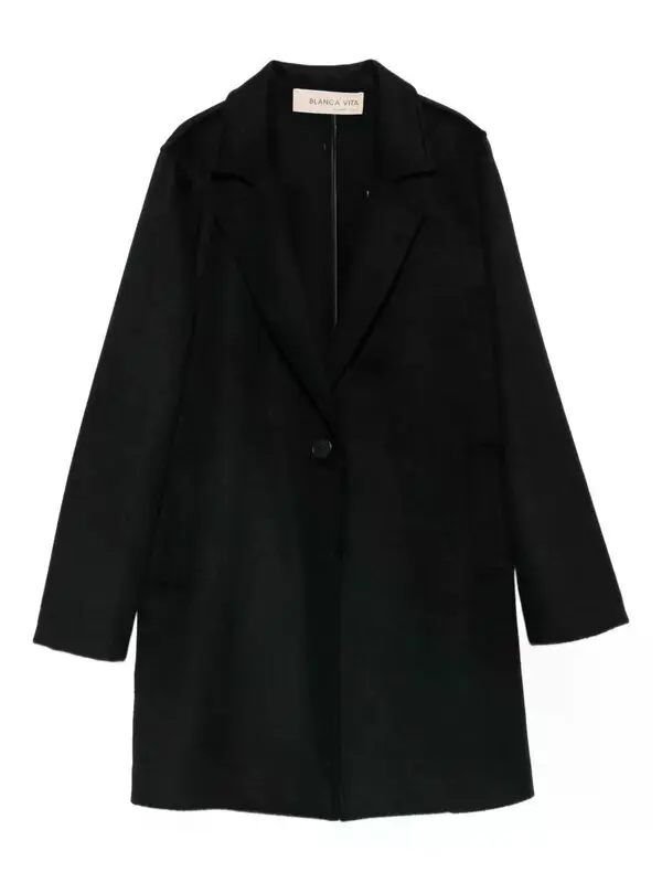 BLANCA VITA Single-breasted Notched Coat