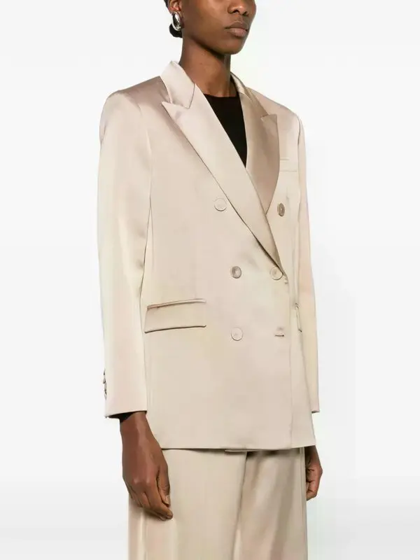 BLANCA VITA Double-breasted Blazer - Neutrals