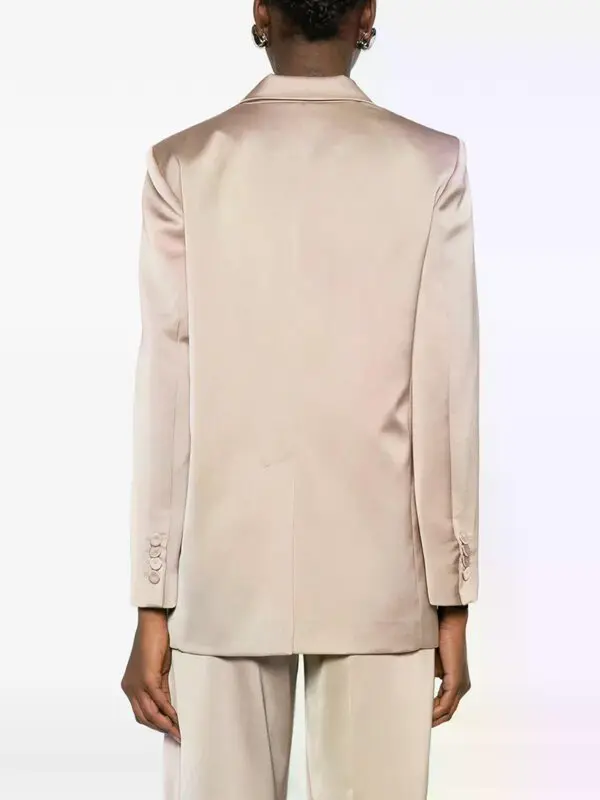 BLANCA VITA Double-breasted Blazer - Neutrals
