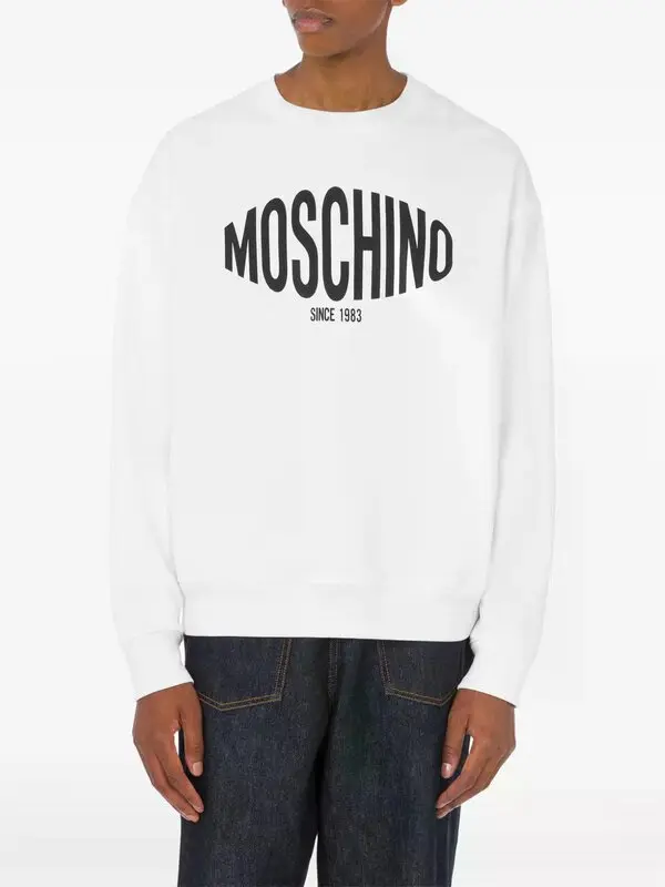Moschino Logo-print Sweatshirt - White