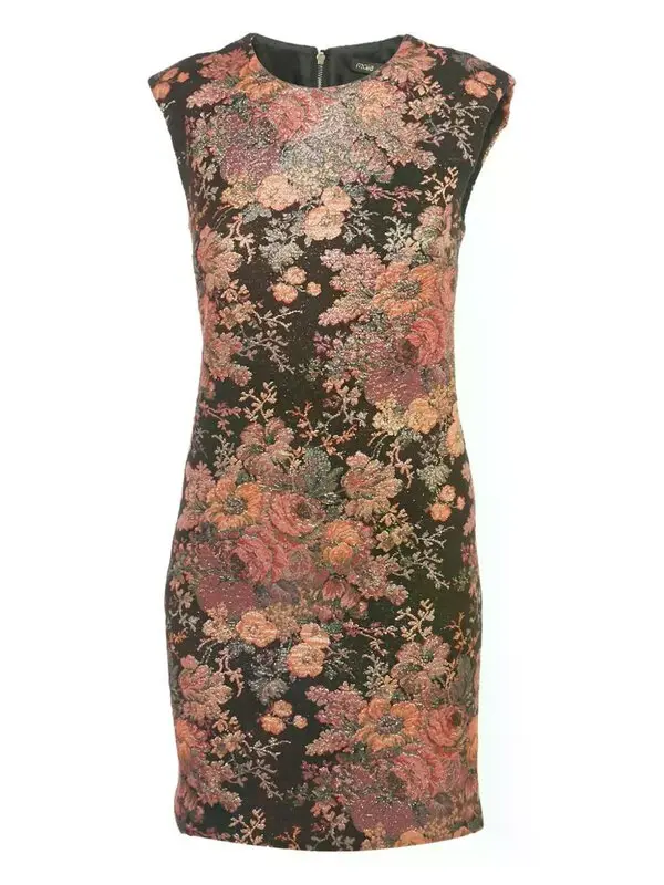 Maje Jacquard Floral Mini Dress