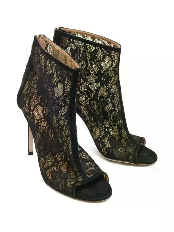 GIANVITO ROSSI Lace Ankle Boots