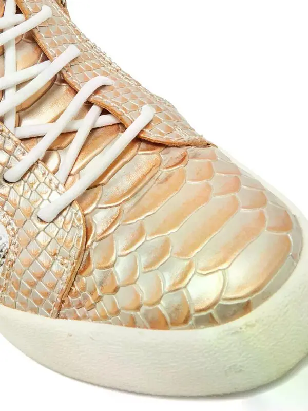 GIUSEPPE ZANOTTI Frankie Leather Sneakers - Gold