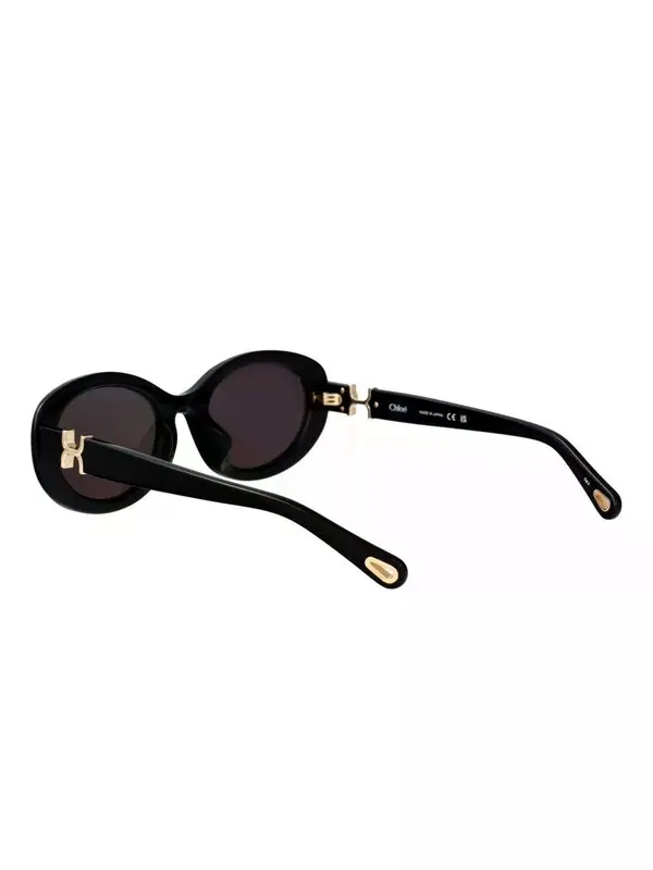 Chloé Marcie Oval Sunglasses - Black