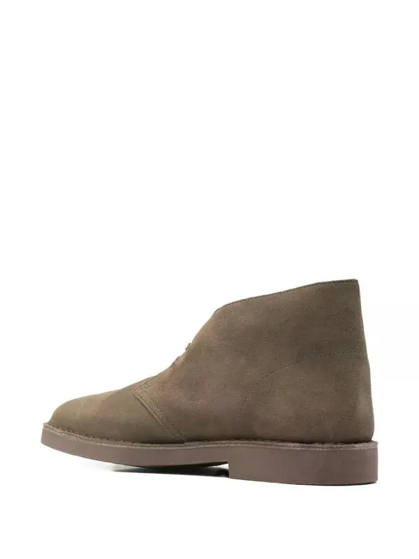Clarks Lace-up Suede Boots - Green