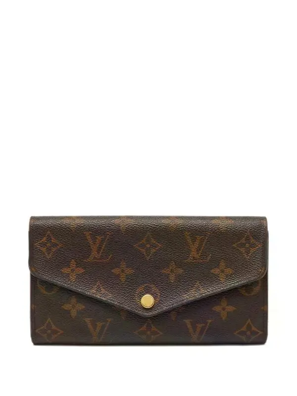 LOUIS VUITTON 2015 Sarah Monogram Envelope Wallet - Brown