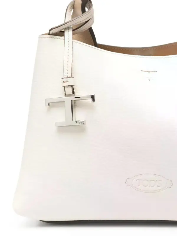 TOD'S Micro Logo-charm Tote - White