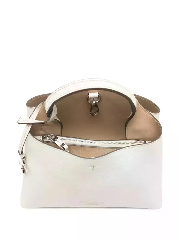 TOD'S Micro Logo-charm Tote - White