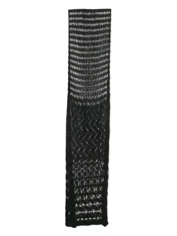 Missoni Patterned Scarf - Black