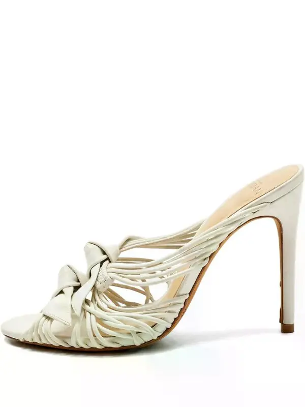 ALEXANDRE BIRMAN Dallas Strappy Bow Sandals - Neutrals